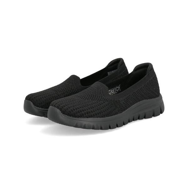 スポーティなスニーカーとフェミニンなバレエシューズをミックスしたバレエスニーカー。パンプスのような浅めシルエットが大人可愛い1足♪アッパーに通気性のよい柔らかなニットを使用。ニットの編み目模様を生かしたシンプルなデザインで、カジュアルにも女...