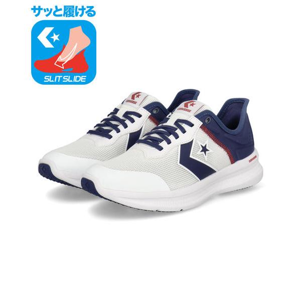CONVERSE RUNNINGの脱ぎ履き簡単な「スリットスライド」シリーズ。ウォーキングや軽いジョギングなど、デイリーにも活躍するデイスターのカラーアレンジモデル。DAYSTARをベースに手を使わずラクに履けるスリットスライド機能を搭載！...