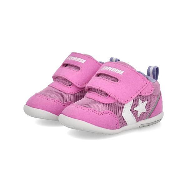 インファント向けロードスターのアレンジモデル。不安定なベビーの足元をやさしくサポートするワンベルトのミッドカットタイプ。アッパーとインナーには、通気性の良いメッシュを使用。アクセントカラーが映える可愛らしいデザインに、リフレクター(反射材)...