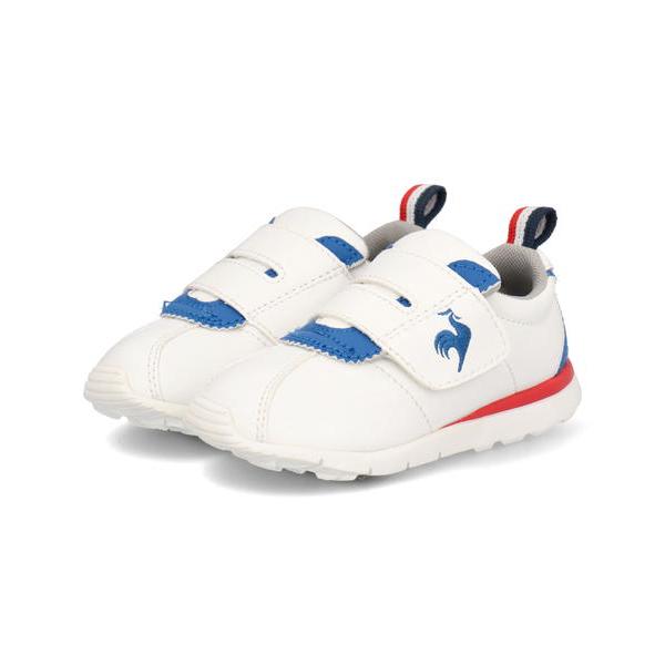 ルコックの人気定番モデル「モンペリエ」より、親子でおそろいコーデが楽しめるベビーモデル♪アッパーには、ソフトな合成レザーを採用。フランスブランドらしいエスプリの効いた配色デザインで、お子さまの足元をお洒落に彩る1足です。屈曲性のある軽量イン...