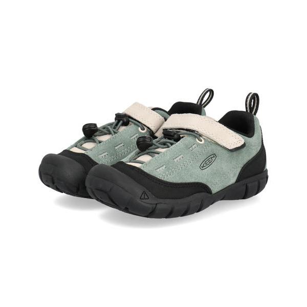 KEENのロングセラーモデル JASPERをキッズ仕様にアップデート！上質なスエードレザーのアッパーに、独自のバンジーシューレース(ゴムひも)とストラップを搭載し、脱ぎ履きとフィット調節が簡単に行えます。大人モデルをそのまま小さくしたような...