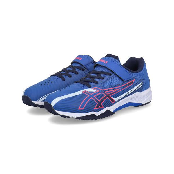 速く走るための仕様にこだわったワイドなスピードモデル。路面を捉えるシャベル状のスパイクや、つま先の屈曲溝がダイナミックな走りをサポート！フィット性の高いキッズ専用ラストを採用し、ゴムひも×1本ベルトで脱ぎ履き簡単◎通学や体育、クラブ活動、運...