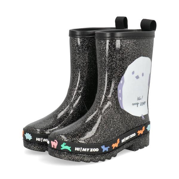 動物や自然モチーフをベースにしたオリジナルブランド「HI! MY ZOO(ハイ マイ ズー)」の、キッズ用レインブーツ。つるんとしたPVC素材に、キラキラのラメを全体にあしらい、シマエナガの大きなイラストが周囲の視線を集めるガーリーなデザイ...