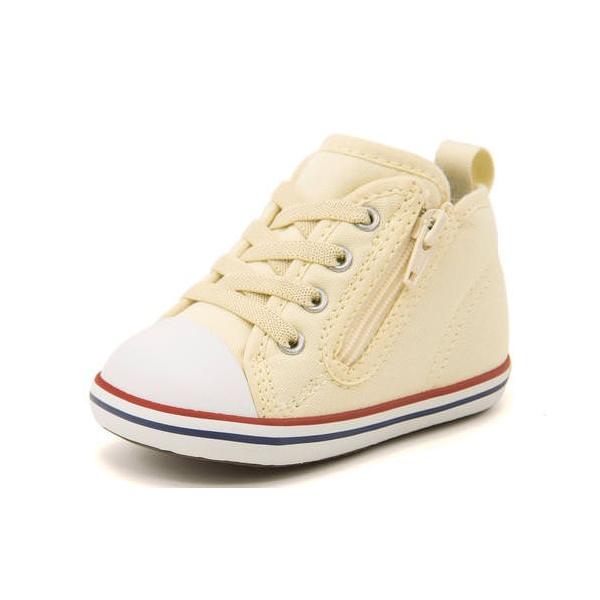 ベビー用オールスター☆ ころんとしたフォルムがとっても可愛い一足。ゴアシューレースが縫付の仕様で解ける心配がなく、つまみやすい広めの踵テープで脱ぎ履きラクラク♪ ソールはしなやかなラバーに、しっかりと屈曲するフレックスポイントや、足先ひろび...