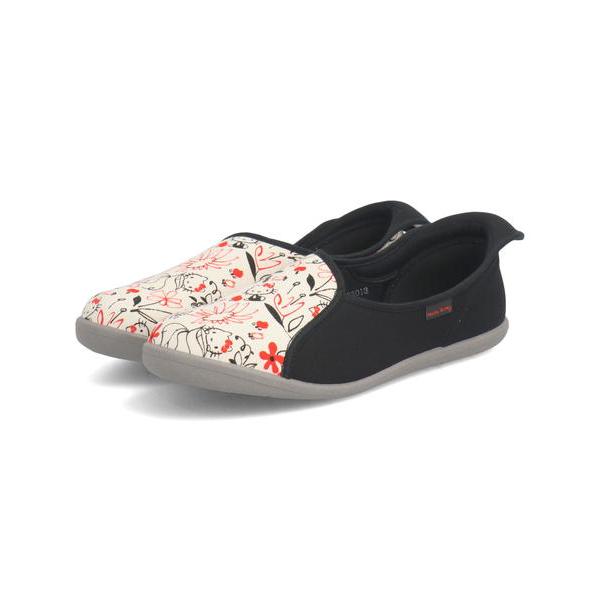 長い時間を室内で過ごす方に寄り添い設計された、安心安全性に配慮し、快適に履けるルームシューズ。「ハローキティ」のキャラクター柄が可愛いギフトにもおすすめな1足♪Made in Japan【特徴】つま先、踵をそり上げたつまずきにくい設計つまず...