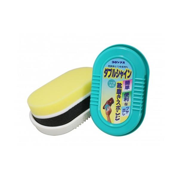 『COLUMBUS(コロンブス) ダブルシャイン 450(スポンジタイプ ツヤ革靴専用ツヤ出し) 19129』 2面スポンジタイプのツヤ革靴専用、簡単ツヤ出しです。スポンジに含まれたツヤ出し剤により、拭くだけで簡単に素早く光沢が得られます。...