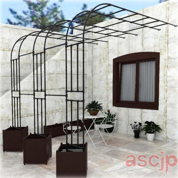 【ガーデンアーチトレリス】：屋外クライミングパーゴラハーフアーチは、バラ、クレマチス、バラ、朝顔など、バルコニー、中庭、庭園などのさまざまなクライミング植物をサポートするのに適しています。【DIYあらゆるサイズ】：最も完全なサイズがあり、ア...