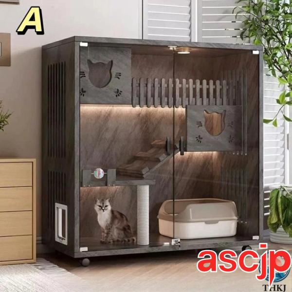 ? このねこケージは大型で 3 段の構造を持っています。猫は好きな段に上がったり、下りたりすることができ、豊富な活動空間を得ることができます。各段には適切な高さが設定されており、猫が快適に過ごせるようになっています。?  のねこケージは、大...