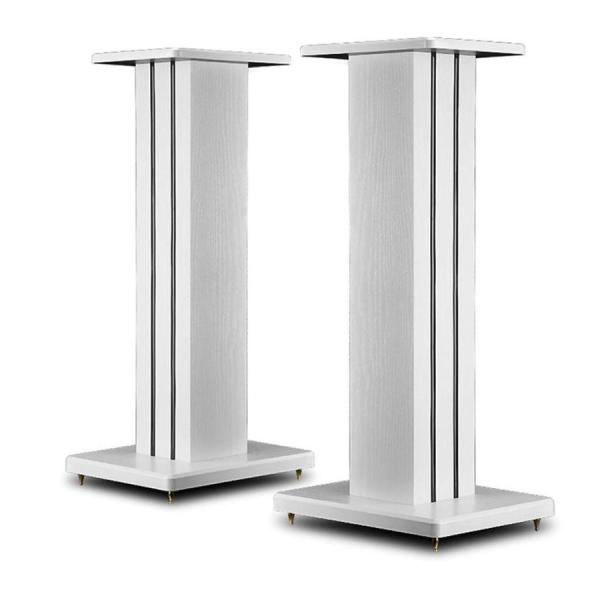 ペアスピーカースタンド-オプションの砂充填調整用の中空スタンド-木目調の簡単な組み立て強化されたリスニング (Color : 白 Size : 15cm)