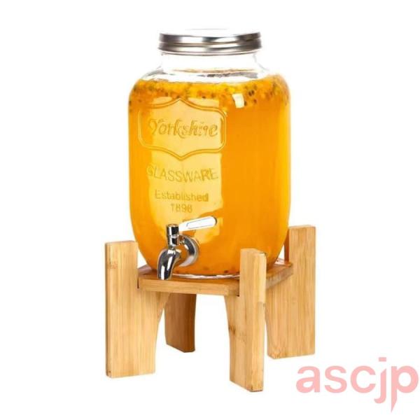 【高品質素材】飲料ディスペンサーは厚手の鉛フリーガラス、食品グレードの素材。清潔で透明、酸およびアルカリに耐性があり、無鉛で無毒で、口が広いデザインで、清掃が簡単で。 40度以上のお湯は入れないでください。【大容量】4L/5L/8L/の容量...