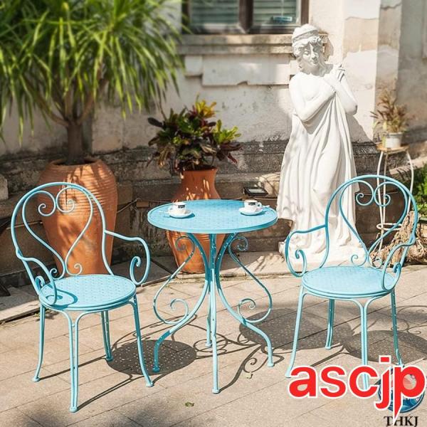 ? 【商品内容】アルミ製 ガーデンテーブル＆チェア 3点セット：テーブル*1 (1パッケージ)+チェア*2 (1パッケージ)? 【アルミ+塗装】塗装は職人の手作業での塗装となっております、錆にくく、耐久性が高まります。? 【おすすめ】丈夫で...