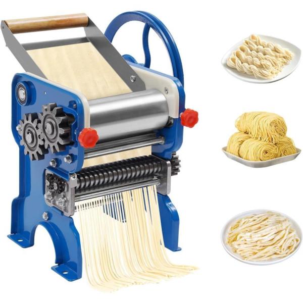 製麺機 麺機 ラーメン製麺機  自宅でDIY麺類 手作り2mm/4mm うどん ステンレス鋼麺メーカー ラーメン作り器 Blue*小さな引っかき傷や衝突、変形、破損、塗装の剥がれが発生する可能性がありますが、使用に支障がない限り、返品・返金...