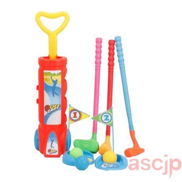 数量:1セットサイズチャート:サイズ:約11x11x39cm /4.33x4.33x15.35インチパッケージに含まれるもの:1Xトロリー3Xゴルフクラブ3Xゴルフボール2Xフラグ2Xゴルフホール