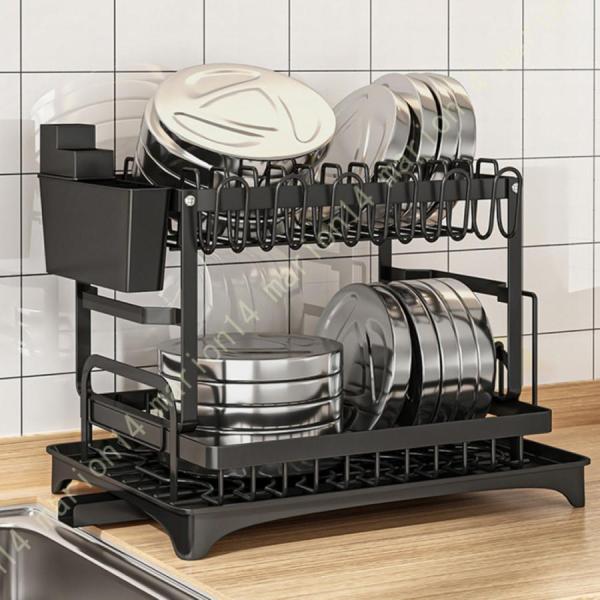 商品の説明サイズ：サイズA=29*42*29cm。材質：プラスチック+炭素鋼。注意：製品は水切りラックに限り、他の撮影品は含まれていません！ 調理や掃除のためのスペースを省くように設計されています。より安定して耐久性があり、シンクの上のスペ...