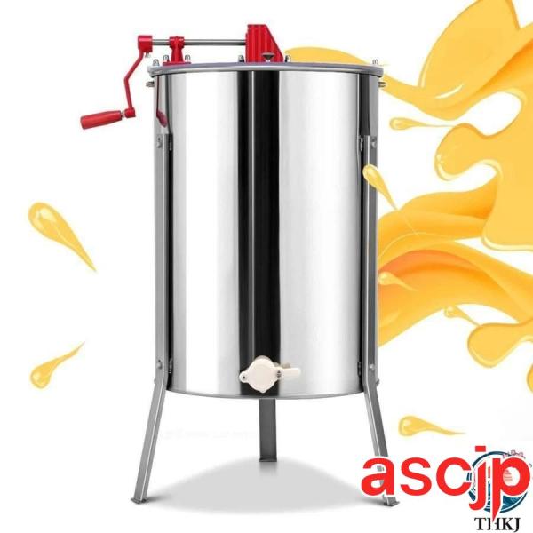 3フレーム蜂蜜セパレーター 遠心分離機 手動 蜂蜜 機械 ステンレス 蜂蜜分離器 蜂蜜コレクター 養蜂家プロフェッショナル 採蜜機