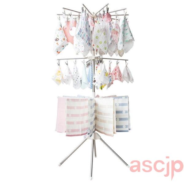 カラー:ホワイト材質:パイプ：ステンレス　樹脂パーツ：PPお届け状態:お客様組立物干しスタンド ステンレス製 錆びにくい ベランダ 洗濯 干し