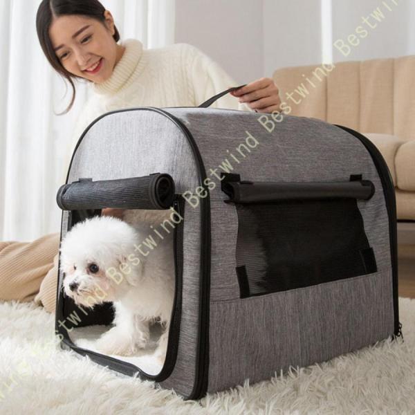 犬用 ペット ソフトクレート1、軽量2、簡単に折り畳み、簡単に組み立て3、持ち運び便利▼外出先（旅行、帰省、友達家にしばらく面倒を見る）でのペットハウスとして。▼外へ出かけるとき、プレーサークルとして。▼家で、ペットの使うもの（ペットマット...