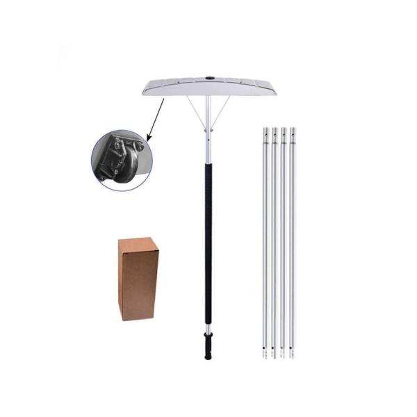 スノーレーキ 屋根 雪下ろし棒 雪落とし 雪庇落とし 調整可能 長さ 147-607CM スノーブラシ パイプ径 25.4cm（滑車のデザインが施されているこ 付き） 雪かき 安