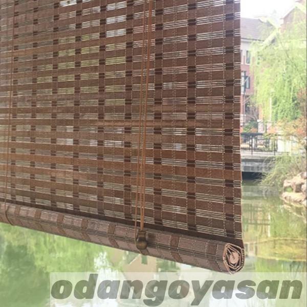 【素材】100% リード カーテン ナチュラル カーテン、環境に優しく、健康です。ローラー シャッター機能: 横引きロープ。適用: 屋内および屋外のローラー ブラインド。【取り付け簡単】屋内外に設置できる縦型ブラインドです。 すべての取り付...