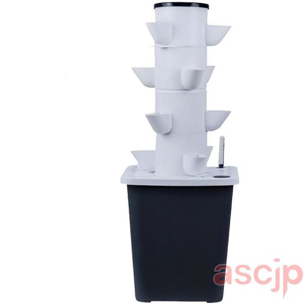 【水耕栽培タワー】従来の植栽方法より約90％の水を節約できます。また、これは無土栽培であり、必要なのは水と植物の養液だけであり、汚染のない緑の植栽を実現できます。【高品質素材】食品グレードのPVC-Uで作られたこの水耕栽培システムは、土壌栽...