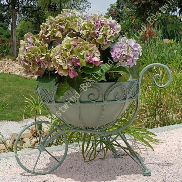 フラワースタンドおしゃれ アンティーク調 屋外規格材質：アイアンサイズ：43*30*33cm（具体的な寸法は写真に示されています。 具体的な寸法は主に種類のもので、図は参考用です）カラー：グリーン、ホワイトインテリアに室外や玄関、廊下、ベラ...