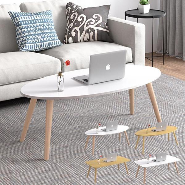 【仕様】サイズ：幅80×奥行40×高さ42.5cmタイプ：スクエア（長方形）、オーバル（楕円形）カラー：ホワイト、木色耐荷重：約25kg重量：約4kg【特徴】●シンプルなデザインどんなお部屋にもスッキリと馴染むシンプルで使いやすいデザイン。...