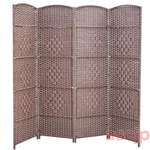 材質と製法：このパーテーションの外枠には天然木を使用し、表面にはラタンで手作業で作られています。機械生産と比べて、より自然な感触を感じることができます完成品：組立不要サイズ：高さ120cmと150cmのパーテーションの1連の幅は40cmです...