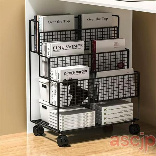 【大容量】間仕切り設計で、書類整理、教科書、ブック、雑誌、ノートブック、コックブックなどを一気に分類整理、収納できます。【強い耐荷重】本棚は鉄製では耐荷重に優れ、変形しにくく丈夫で。【階段式設計】階段式デザインなので、後ろの物は一目瞭然で、...