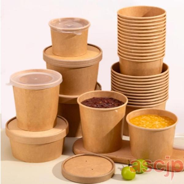 【仕様】:500ml、750ml、1000ml、1300ml、その他のサイズをご用意しております,紙ボウルは植物繊維から作られており,使用後は土に還ります【耐久性と耐熱性】:耐久性と耐熱性の素材で作られたこのクラフト紙ボウルは,耐衝撃性があ...