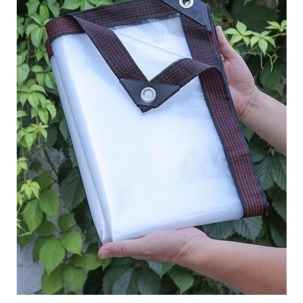 タープ 防雨ターポリ 防水シート 150g /m2 Tarp 屋外 クリアタープヘビーデューティ防水透明タープグロメット付き 耐引裂性 防水性と 老化防止 ビニールシート