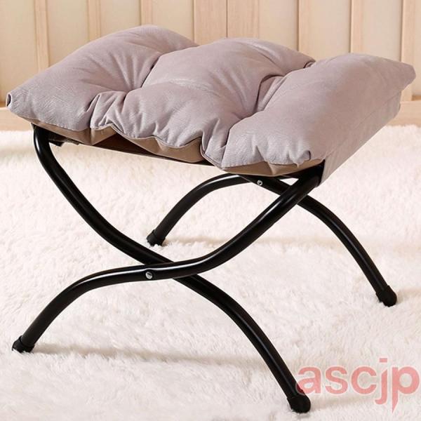 [バツ-設計]X字型とコットンクッションの組み合わせで快適で安定.そして/金属のデザインは重いアイテムをサポートするのに適しています[折りたたみ式オットマン]折りたたみ式で軽量なデザインは/屋外のイベントや休憩に持ち運ぶのに最適です,どこに...