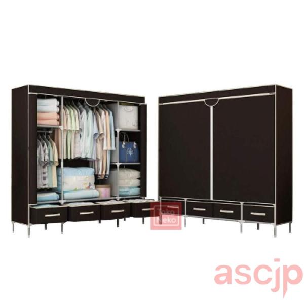 【高品質の生地】厚い不織布、耐久性高く、清潔簡単、通気性よいなどのメリットがありながら、楽々開け閉め、日焼けやホコリから衣類をまもってくれるなどがポイントです。【耐荷重抜群フレーム】太めステンレス製中空軸スチールボールと高強度連結件を使い、...