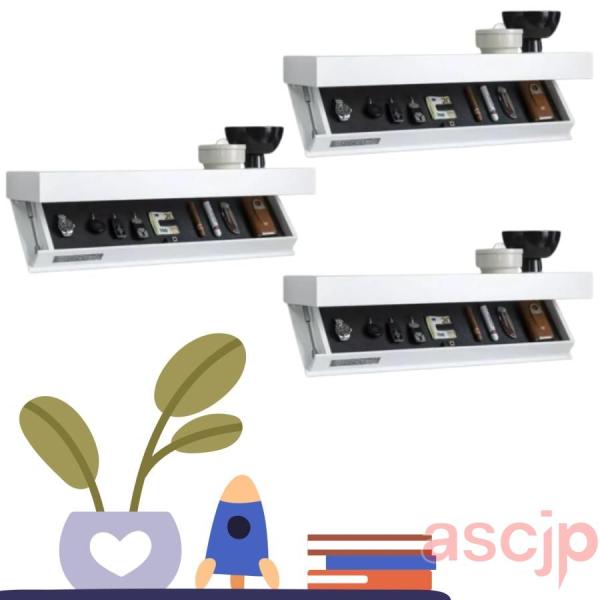 【隠し収納】: この 壁掛け棚 にはトラップドア付きの隠しコンパートメントが備わっており、貴重品や壊れやすいアイテムを見られずに安全に保管できます。貴重品や私物を隠すのに最適です【省スペース】: この 壁掛け 収納は壁に取り付けられるように...