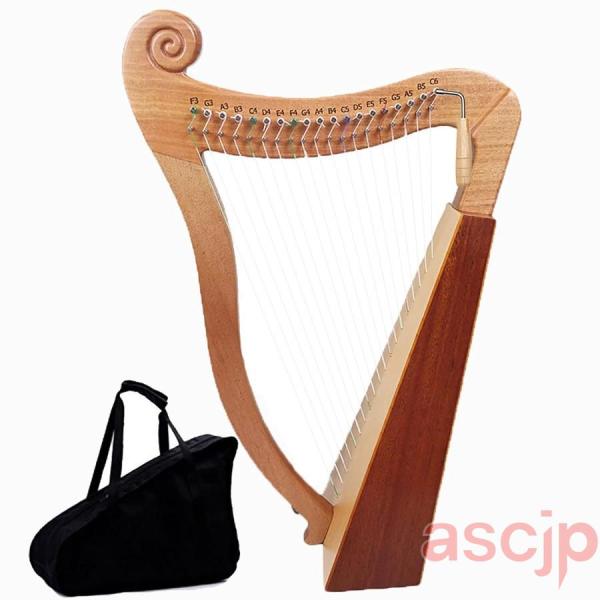?【プレザントトーン】絶妙なデザイン、伝統とファッションのコンビネーション。楽器は温かみのある声で心地よい音色です。ハープのエッジは丸みを帯びているため、より安全でグリップが快適です。弦をはじくと、振動がバレル本体に直接入り、共鳴・反射する...