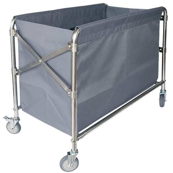 ランドリーカート折りたたみ式ランドリーバスケット、 業務用ランドリーソーターカート ホイール/メタルフレーム付き、 モバイルユーティリティホテルリネントロ