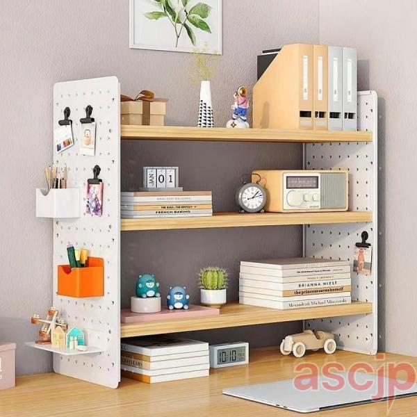 ??【パンチングボード 】：増加パンチングボード、 このエリアには、写真や小さなハンギングなどを飾ることができます。 自分でDIYができるので、勉強や仕事をするときの雰囲気が盛り上がります。??【組み立て簡単】：（厚く拡張されたスチールフレ...