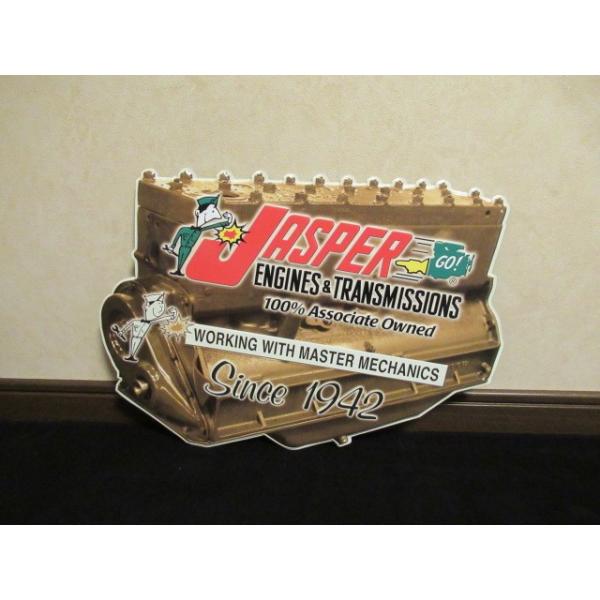 JASPER　スチールサイン新品サイズ　約50×36ｃｍガレージやリビング、ショップのディスプレーに！USモノです、新品でもキズなどある場合があります。※条件付き送料無料適用外について※下記の場合、「条件付き送料無料」を適用外とさせていただ...
