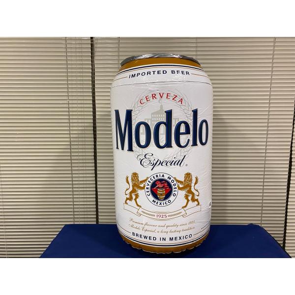 メキシコビールMODELO　缶デザインのバルーン　新品　　サイズ約78×40cm　上部に吊り下げようのフックあり。インテリア、ガレージ、ダイナーやバーなど店舗でも！　新品ですが検品の為、１度エアーを入れてる場合があります。USモノです、エア...