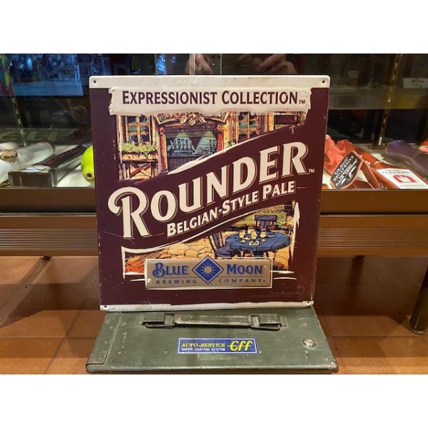 ブルームーンビールのメタルサイン　　サイズ約32×31cm　新品キズあります。現地ノベルティアイテムです。　インテリアやガレージ、ショップなどでどうぞ！USモノです、新品でもキズ等ある場合があります。