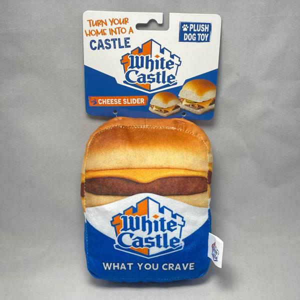White Castle のドッグトイです。犬用のおもちゃですが、インテリア小物としてもいかがでしょうか。アメリカ物なので造りが粗い場合もあります。