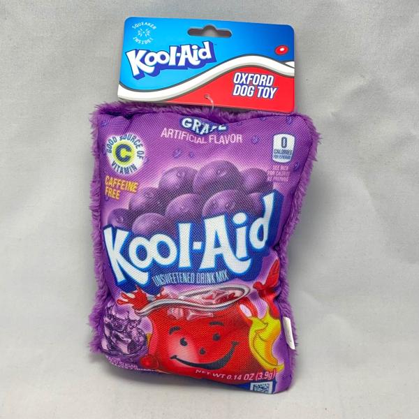 Kool Aid のドッグトイです。犬用のおもちゃですが、インテリア小物としてもいかがでしょうか。アメリカ物なので造りが粗い場合もあります。
