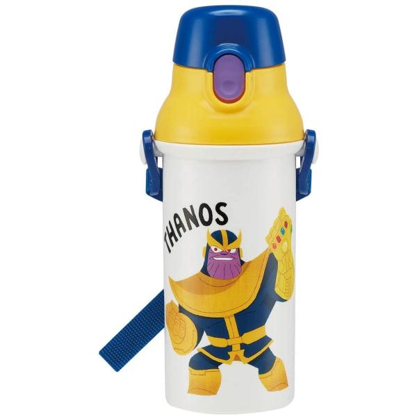 食器洗い乾燥機ＯＫ！ワンタッチダイレクトボトル軽くて持ちやすいプラスチック製。食洗機・乾燥機に対応。プッシュ式で簡単オープン。肩にかけて持ち運べる、ショルダーベルト付き。容量は480ml。名前シール入り。氷が入れやすい広口タイプ。●サイズ:...