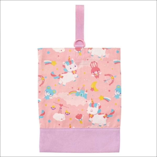 ユニコーン シューズバッグ（上靴入れ）靴の持ち運びに便利なシューズバック真ん中のD型カンに持ち手を通して持ち運び袋サイズは縦30cmあるのでお子様から大人まで使用可能持ち手を輪からはずせば袋の口が大きく開き、出し入れ簡単【仕様】 サイズ：約...