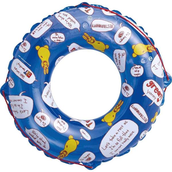 ロープ付き。ドウシシャ 浮き輪 ロディ 90cm大人気キャラクター「ロディ」の浮輪です。直径90センチで対象年齢は12歳以上です。■サイズ：90cm■生産地：中国うきわ内周 110〜115cm。胸囲の目安 78cm。