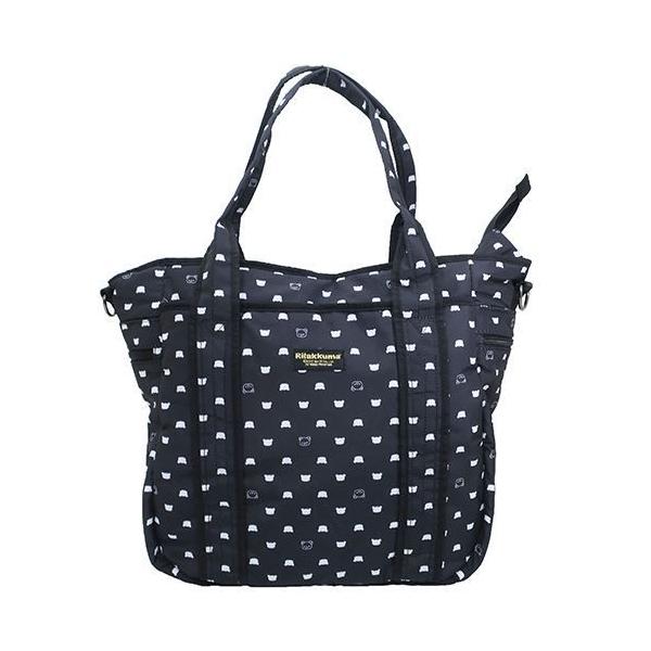 リラックマ2WAYマザーバッグ荷物が多いママにぴったりなマザートートバッグです。2wayの肩掛けショルダーベルトで楽々おでかけ。両側のポケットは保温・保冷機能があるので哺乳瓶やペットボトルを入れるのにぴったりです。内側にも多機能ポケットがあ...