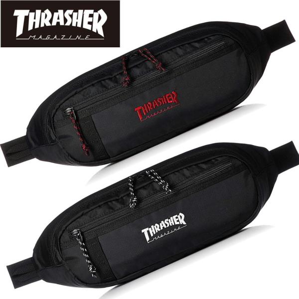スラッシャー THR-140 ウエストバッグ[THRASHER]のウエストポーチレッド　：4582593040756ホワイト：4582593040787耐久性のあるファブリックを採用した丈夫なヒップバックの登場です。携帯電話や財布を入れて手...
