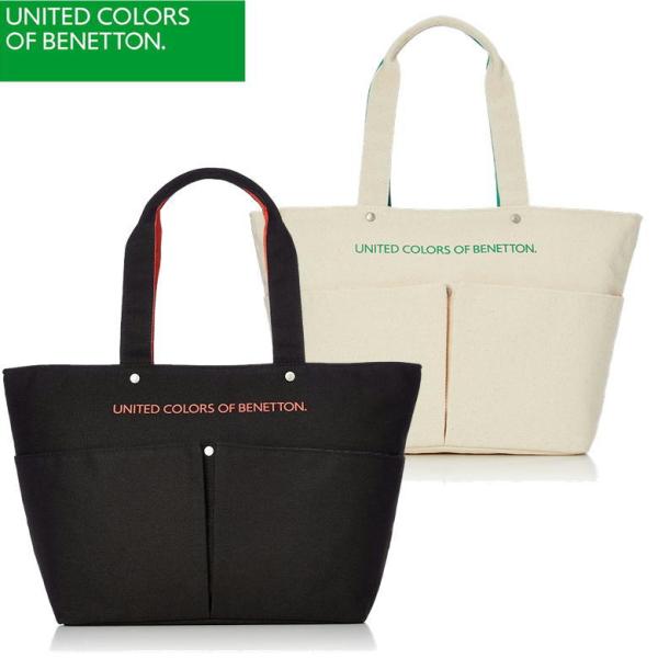 UNITED COLORS OF BENETTON 手提げバッグ品番　：2BE3560TSカラー：アイボリー（02）4550024070726            ブラック（10）4550024070733トートバッグ 約40×24×14...