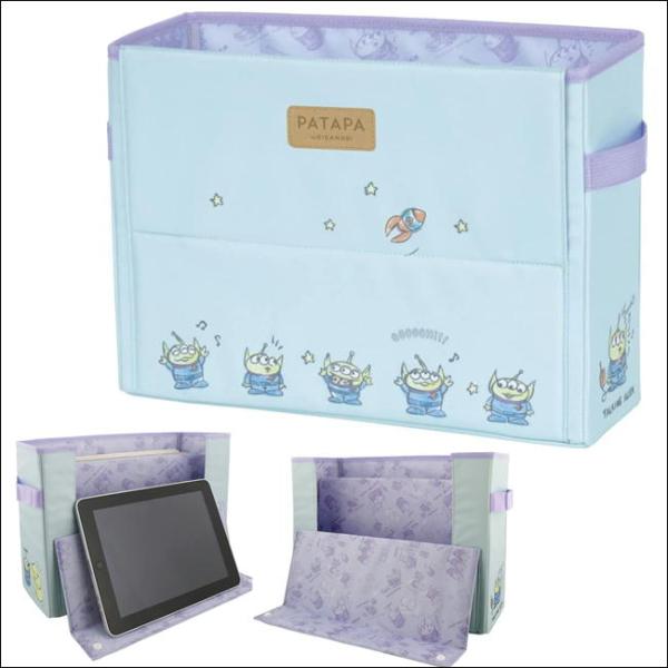 大人気キャラクター「エイリアン」のPATAPA収納BOXトイストーリー（ディズニー/ピクサー）書見台にもタブレットスタンドにもなる収納力抜群の持ち運びBOXパタッと開いて立てられるので、タブレットPC学習にピッタリ！BOX内は自由に動かせる...