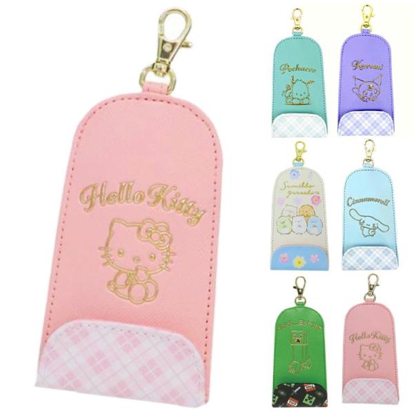 防犯＆紛失防止になるキャラクターリール付きキーケースランドセルを背負ったまま鍵が取り出せる便利なキーチェーン付き鍵の落下を防ぐマグネットボタン式で開け閉めしやすい。便利なカニカンフック付き。【本体サイズ】約 縦125×横70×厚み8mm【メ...