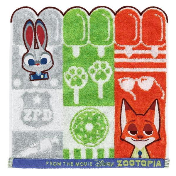 ズートピア シャンブル（ジュディ＆ニック）品番 2006058000JANコード 4550681004164人気映画ズートピア2のジュディとニックの可愛いタオルハンカチです。抗菌防臭加工を施してあるので、嫌な臭いを防ぎ、繊維上の細菌の繁殖を...